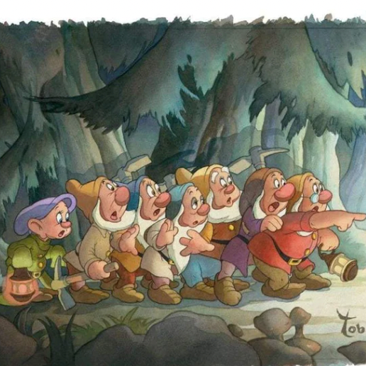Seven Dwarfs Art – The Wonderful World of Animation