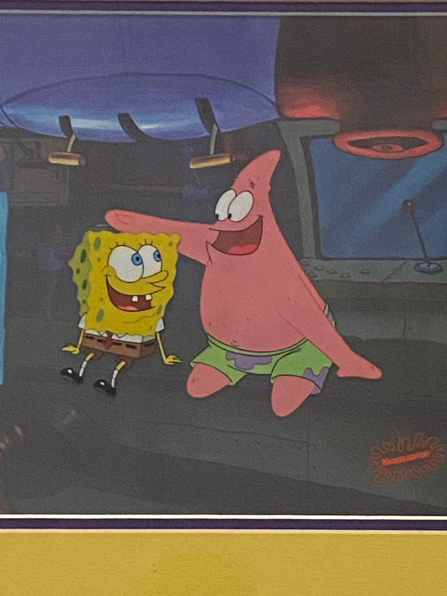SpongeBob SquarePants Production Cel Framed – The Wonderful World of ...
