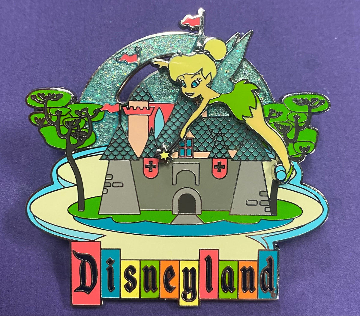 Disneyland 50th Anniversary Tinker Bell Castle Pin Retro Collection 20 ...
