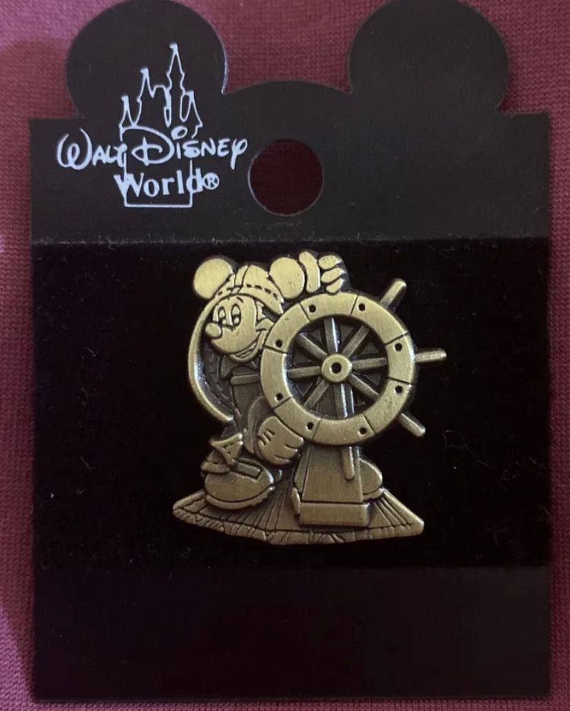 Helmsman Mickey Mouse Bronze Disney Pin 3090 Disney Cruise Line – The ...