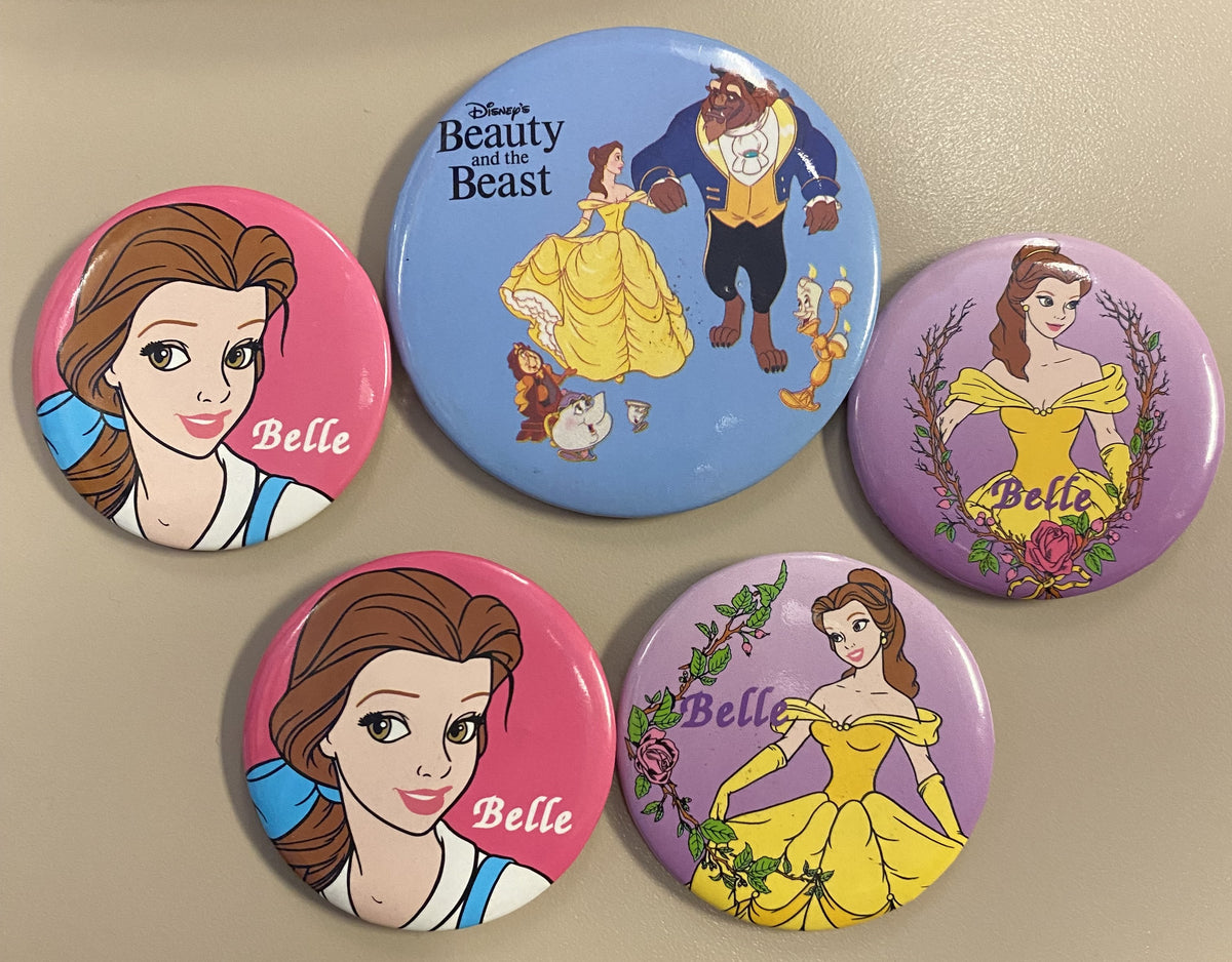 Vintage Beauty and the Beast Buttons – The Wonderful World of Animation