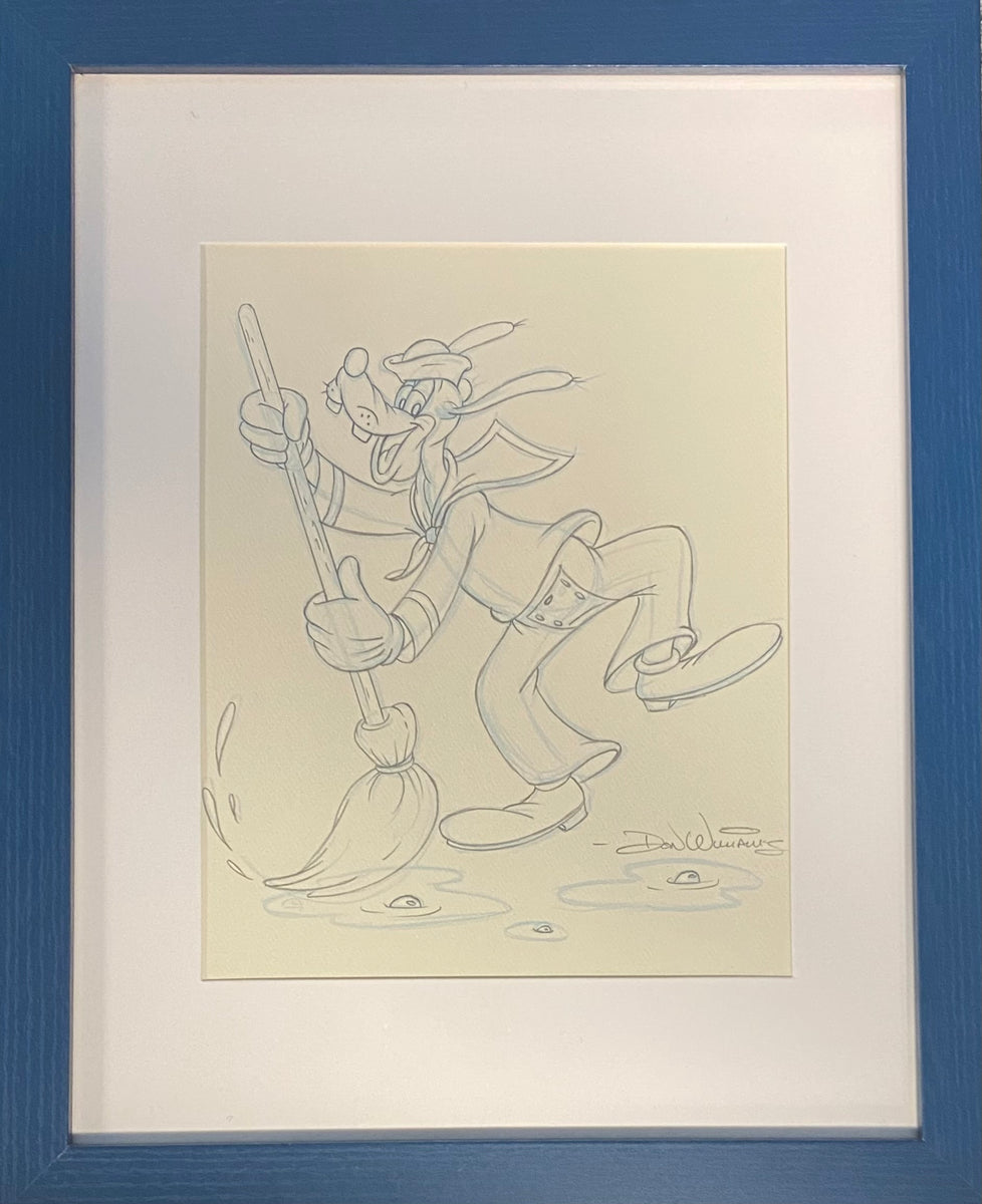 Sailor Goofy - Framed Lithograph By Don "Ducky" Williams - Signed Cert ...
