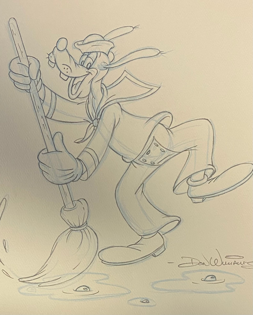 Sailor Goofy - Framed Lithograph By Don "Ducky" Williams - Signed Cert ...