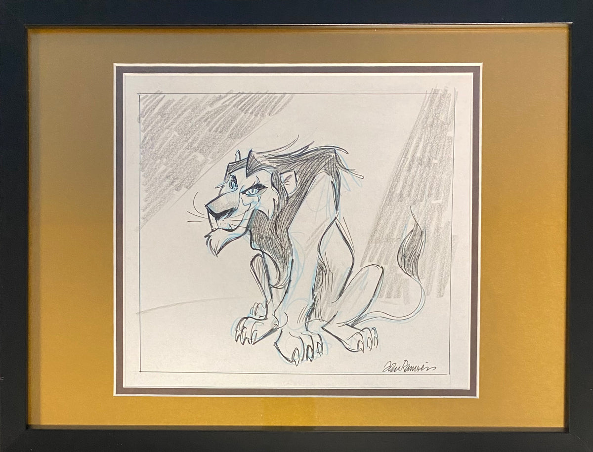 Scar Black and White Original Drawing by John Ramirez – The Wonderful ...
