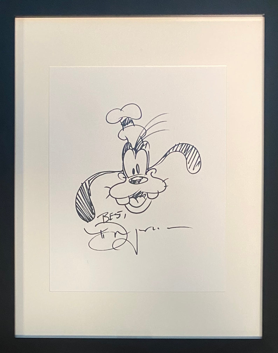 Goofy Framed Original Sketch By Tim Rogerson – The Wonderful World of ...