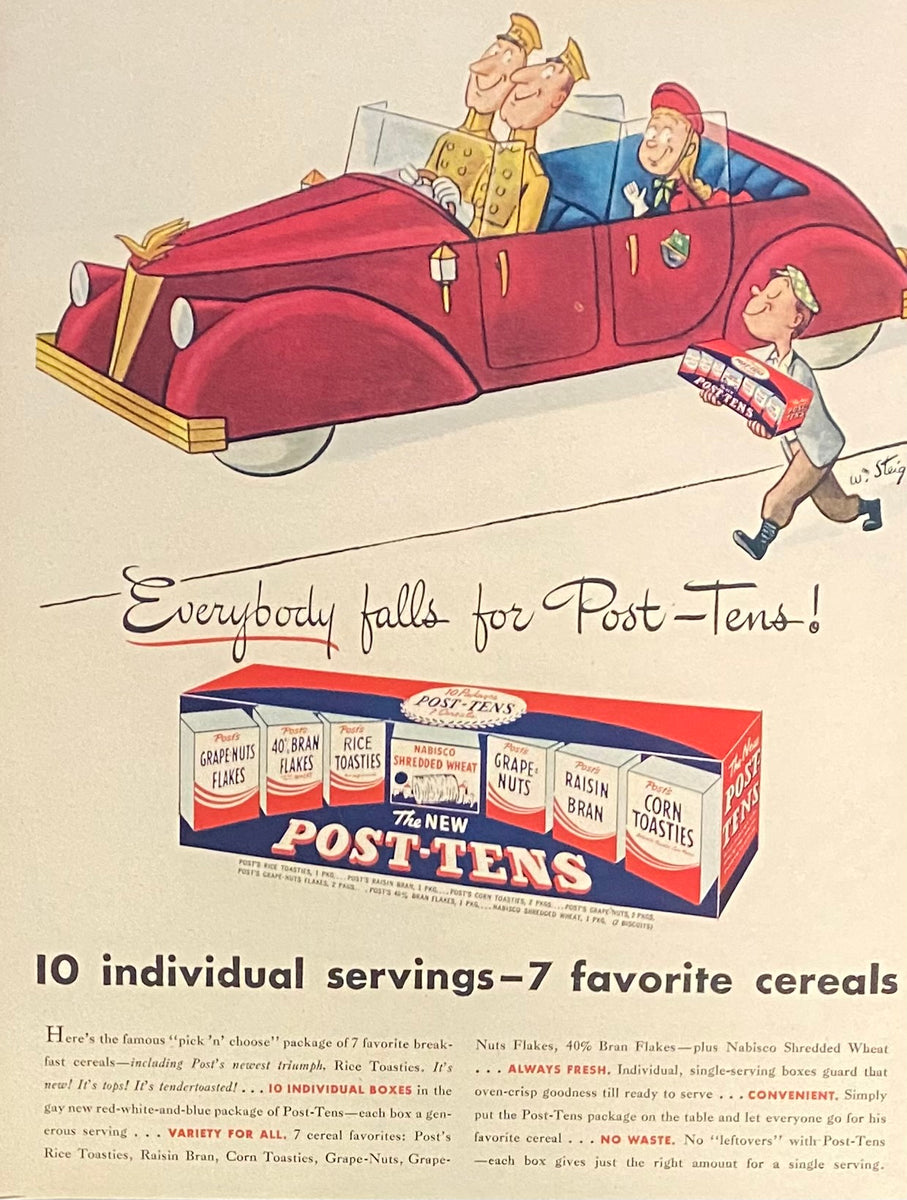 Vintage 1946 Post Cereal Post-Tens Framed Magazine Ad 16x12 – The ...