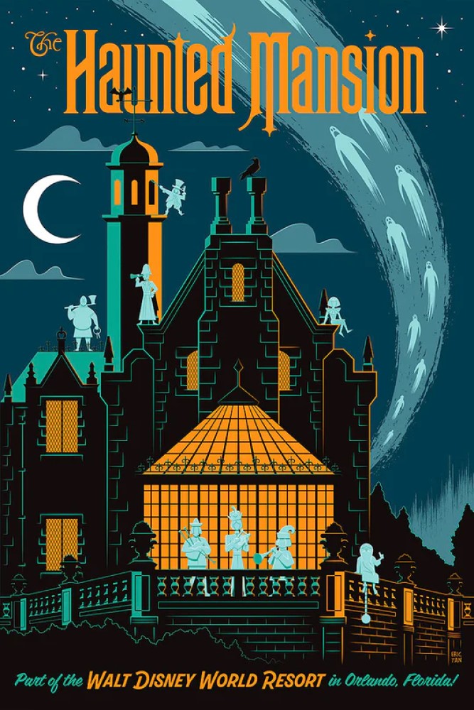 Magic Kingdom's Haunted Mansion by Eric Tan Limited Edition on Canvas ...