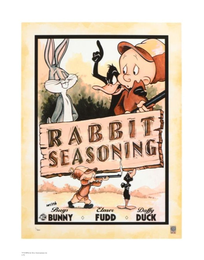 Rabbit Seasoning - By Warner Bros. Studio - Collectible Giclée on Pape ...