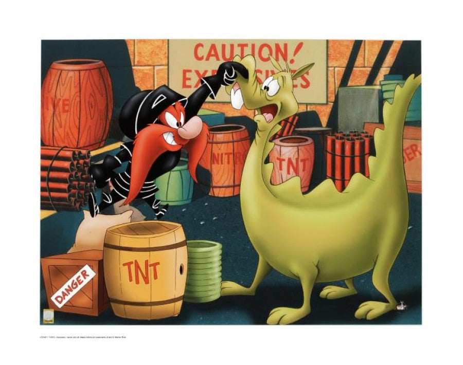 Stupid Dragon - By Warner Bros. Studio - Collectible Giclée on Paper ...