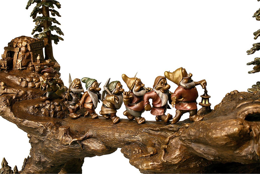 Seven Dwarfs Arch Entry Bronze Table – The Wonderful World of Animation