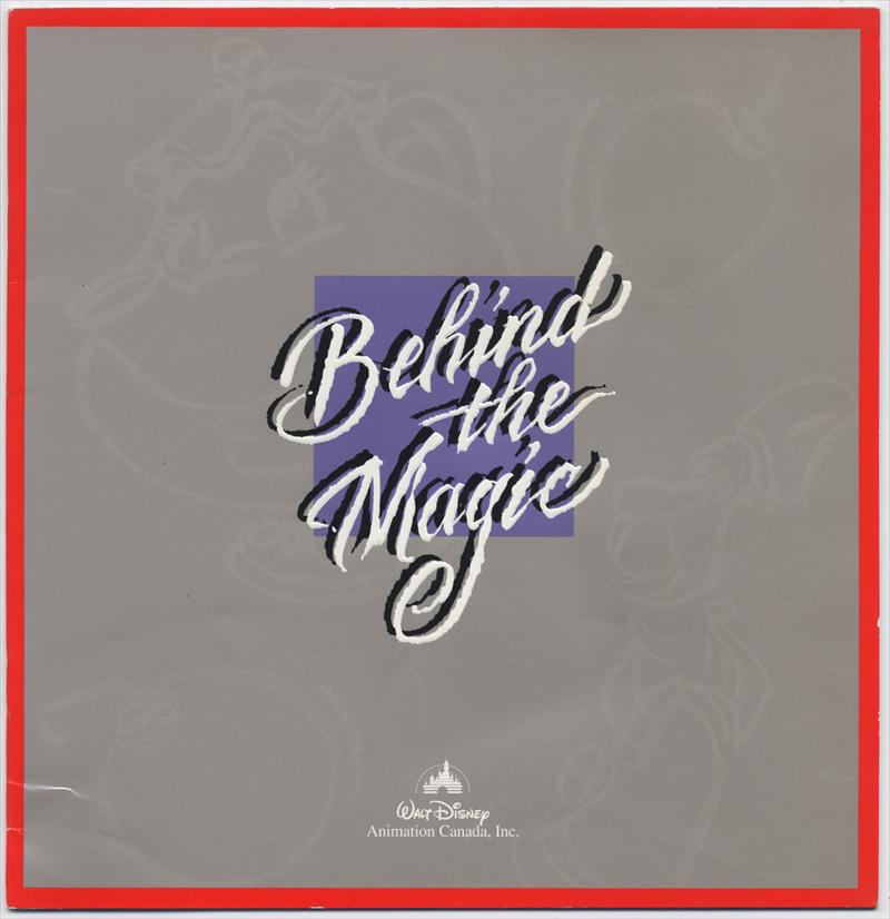 Walt Disney Animation Canada Behind the Magic Colorful 16-page Book, 1 ...